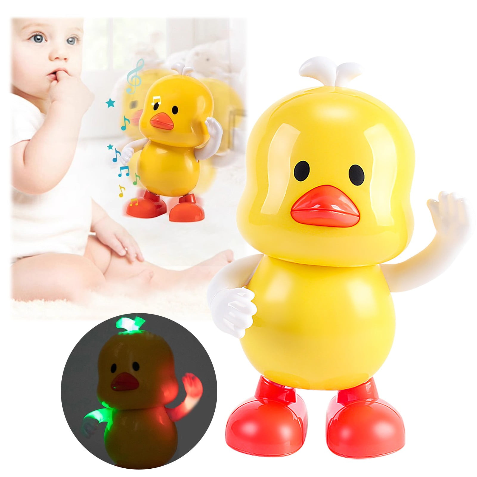TISUDYE Singing Duck Toys Yellow Musical Duck Dancing Duck Electric ...