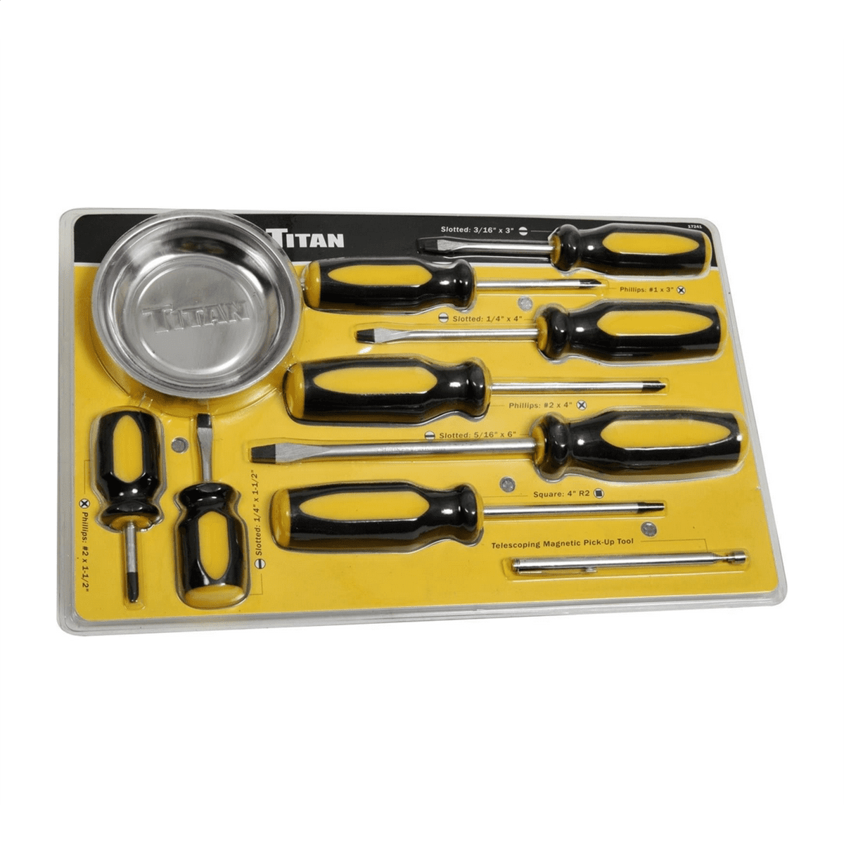 TITAN 10-PC SCREWDRIVER SET WITH MAGNETIC - Walmart.com