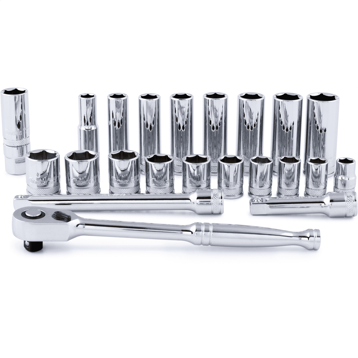 TITAN 22-PC METRIC 3/8" DR SOCKET SE - Walmart.com