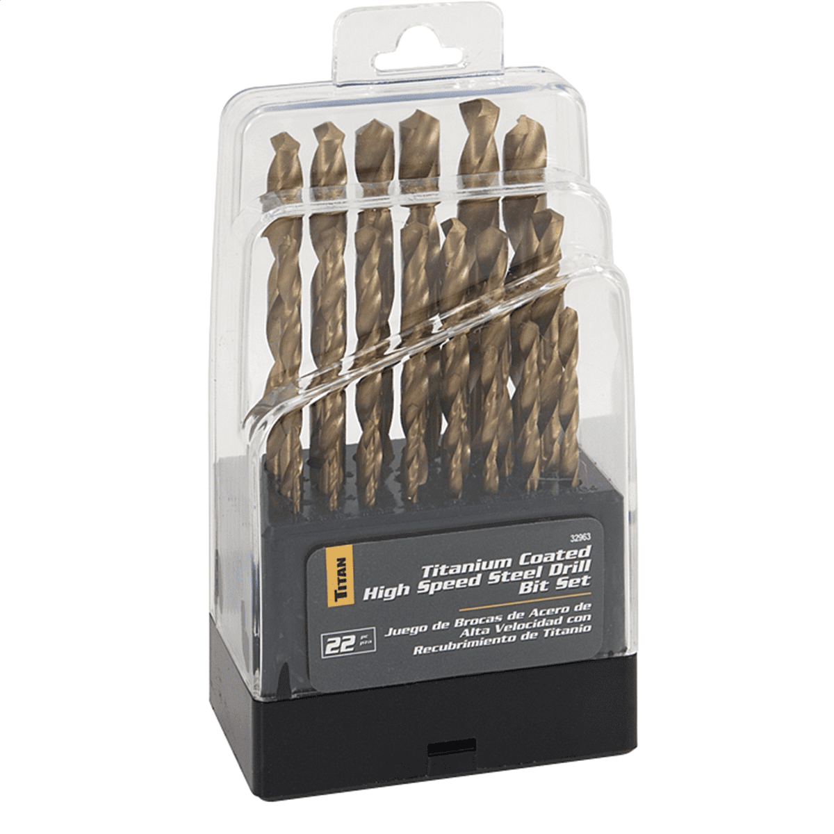 TITAN 22-PC TITANIUM DRILL BIT - Walmart.com