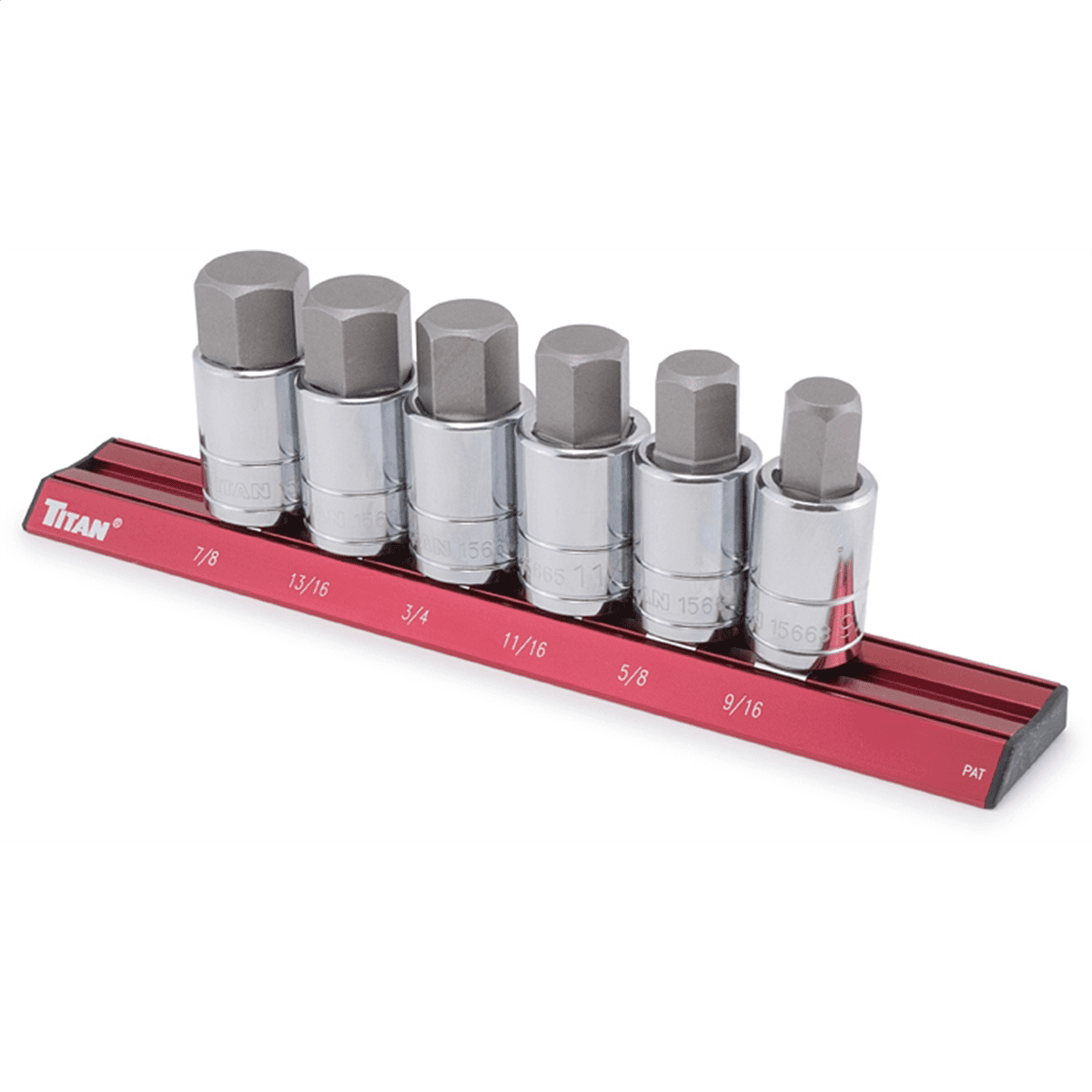 TITAN 6 Pc. 1/2" Drive Sae Large Hex Bit - Walmart.com
