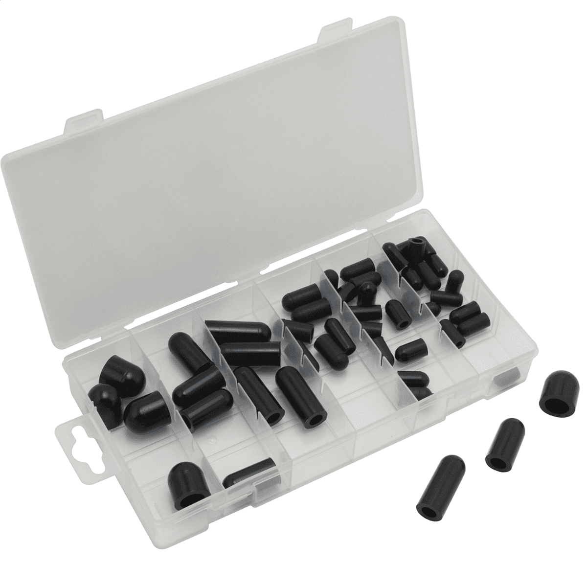 TITAN, Vacuum Cap Assortment, 80 pcs, Heat Resistant Buna-N Rubber ...