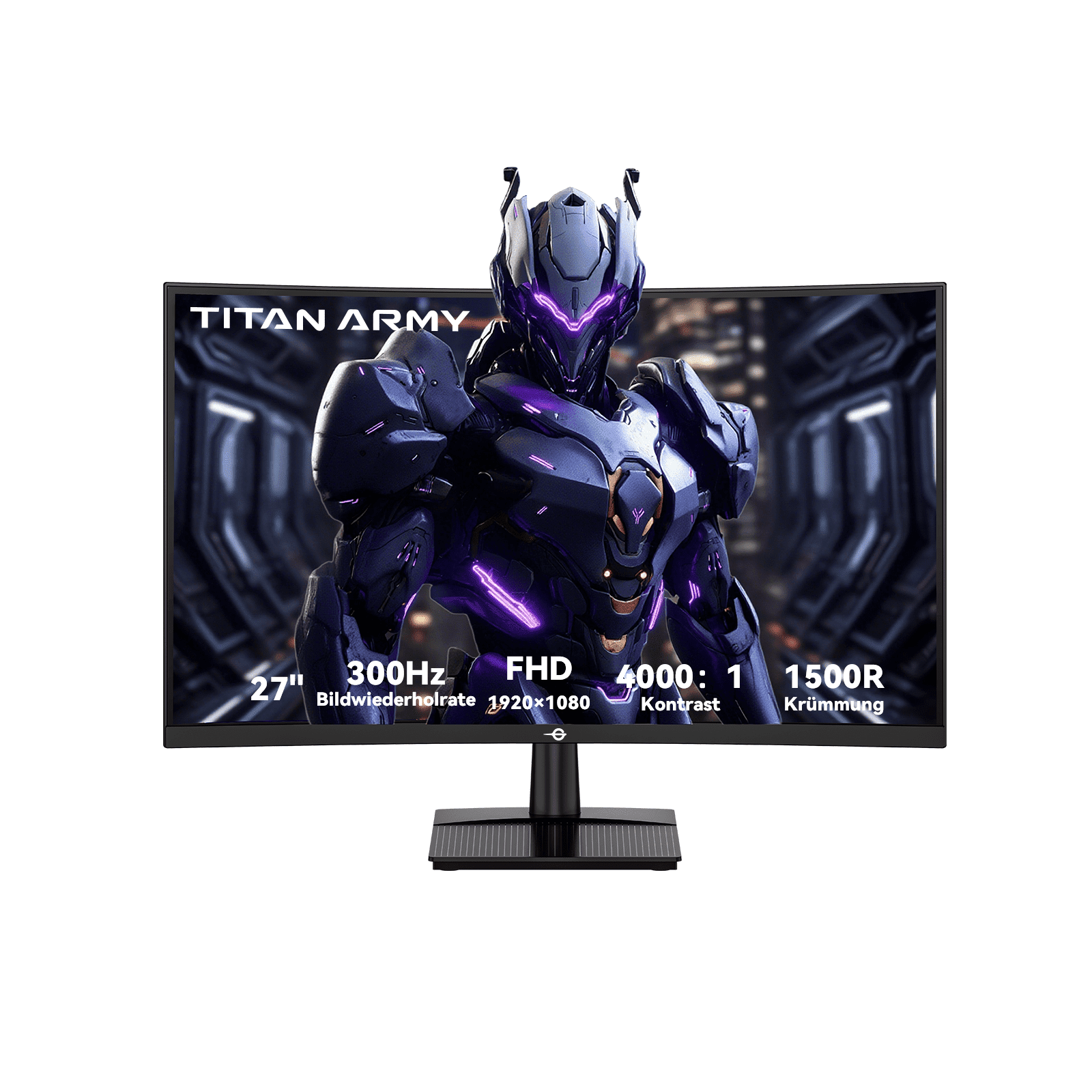 TITAN ARMY C27A1H 27 Inch Curved Gaming Monitor, 300Hz FHD 1080p, VA ...