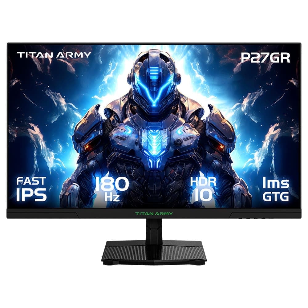 TITAN ARMY P27GR,27 Inch Monitor 1440p, QHD 2K Resolution 180Hz Refresh ...