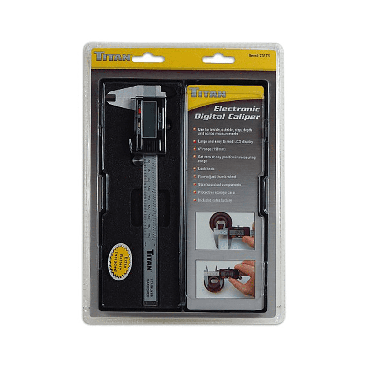 TITAN Electronic Digital Caliper - Walmart.com