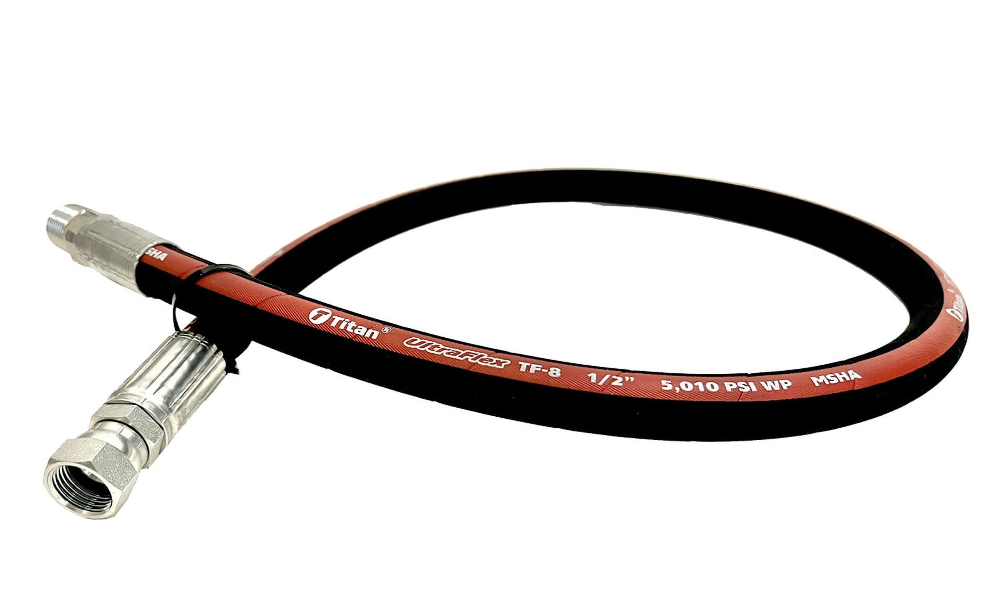 TITAN FITTINGS | Hydraulic Hose Assembly: 1/4" Ultraflex Hose with ...