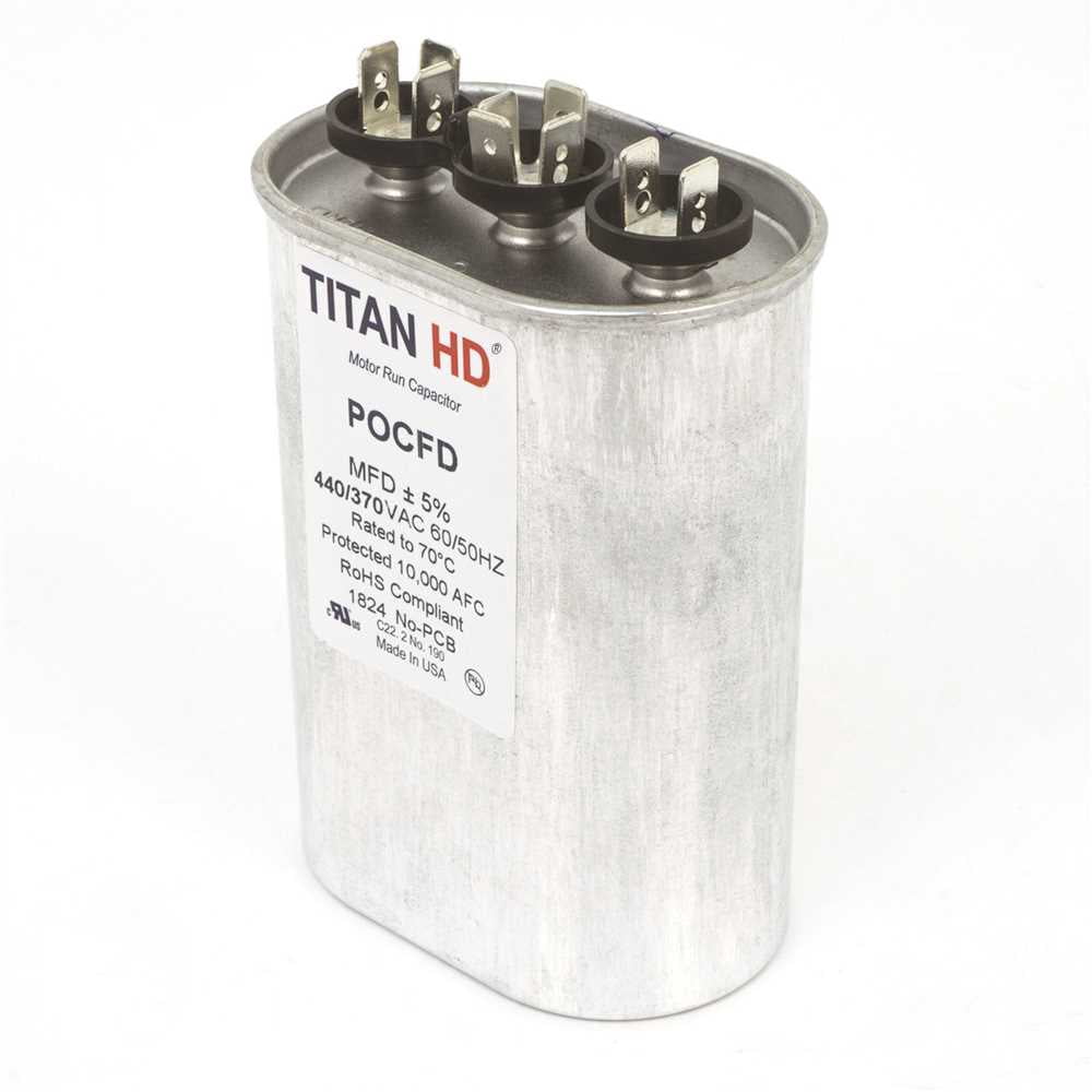 TITAN HD POCFD455A 45+5 MFD 440/370-Volt Oval Run Capacitor - Walmart.com