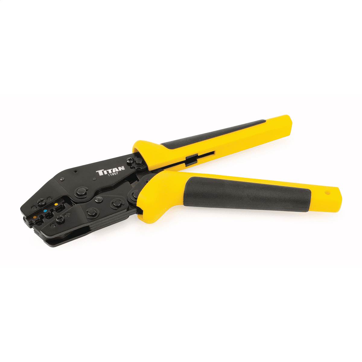 TITAN Offset Fixed Jaw Ratcheting Terminal Crimper - Walmart.com