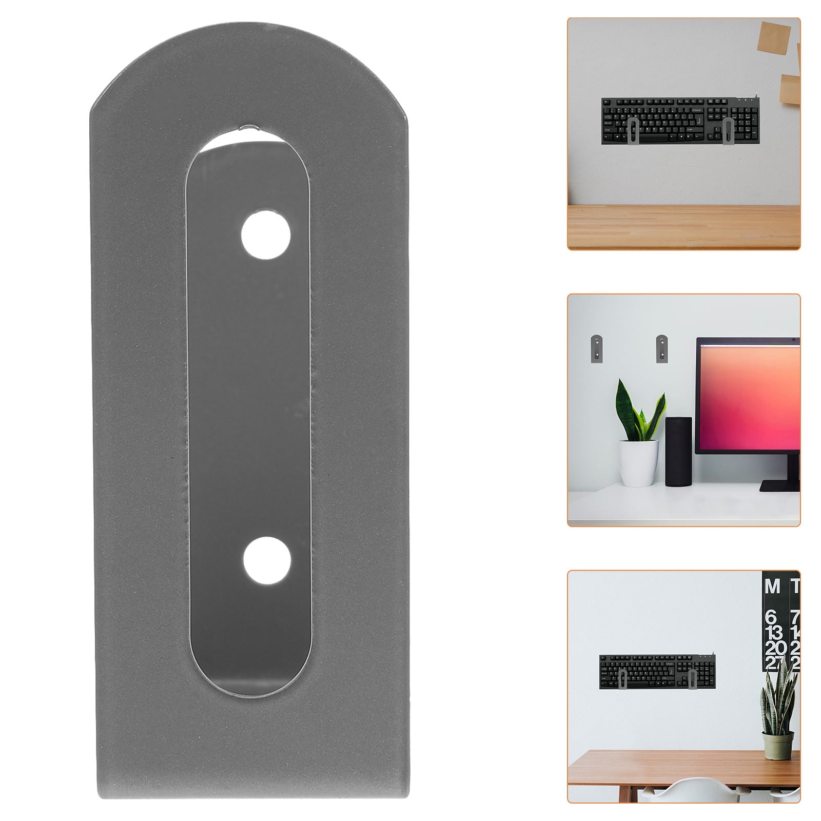 TITINICE 4Set Wall Keyboard Stand Rectangular Shape Grey Color ...