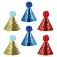 TITINICE 6Pcs Assorted Color Small Pet Birthday Party Hats for Dogs and ...