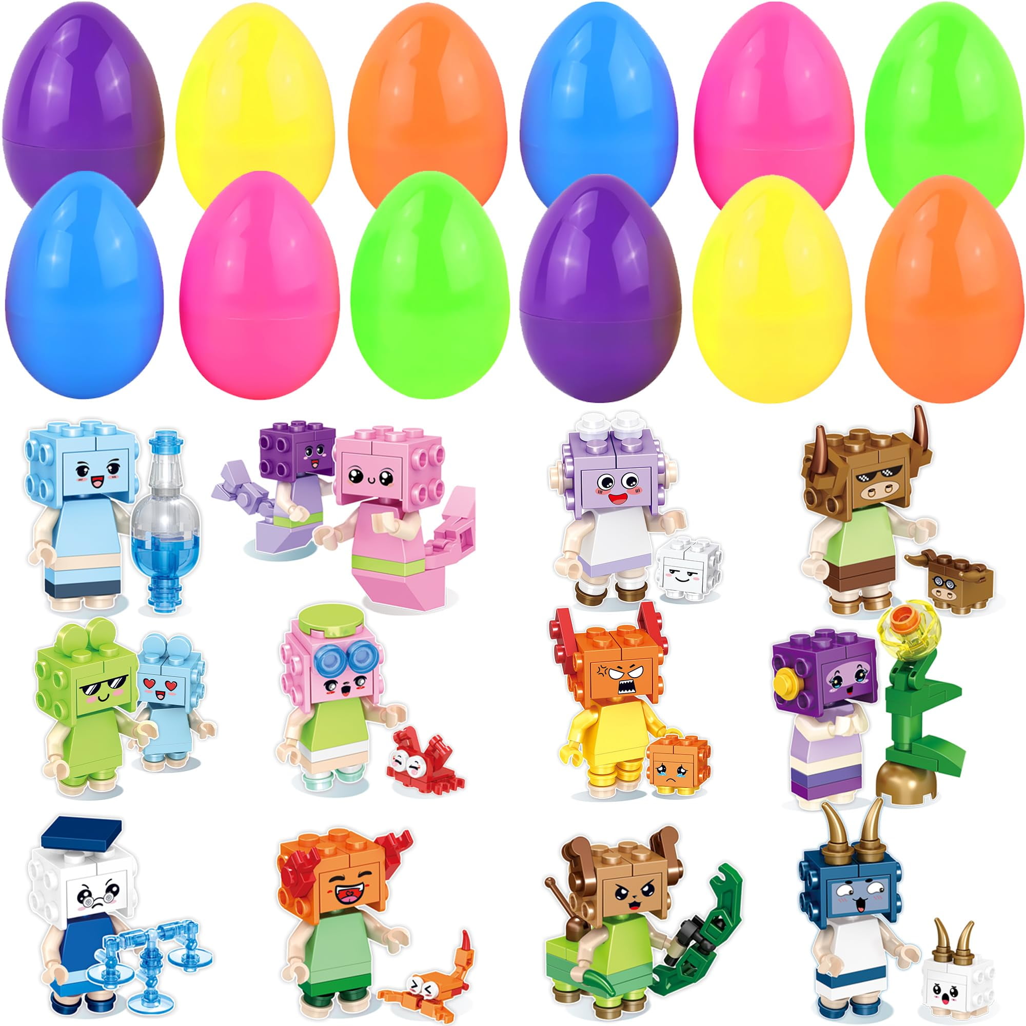 TITIO Filled Easter Eggs for Kids, Easter Basket Stuffers for Toddlers ...