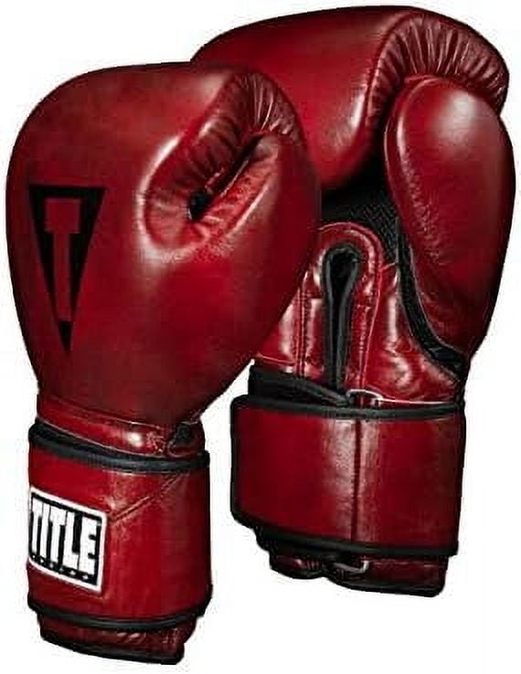 TITLE Boxing Blood Red Leather Bag Gloves - Boxing Gloves, Punching Bag ...