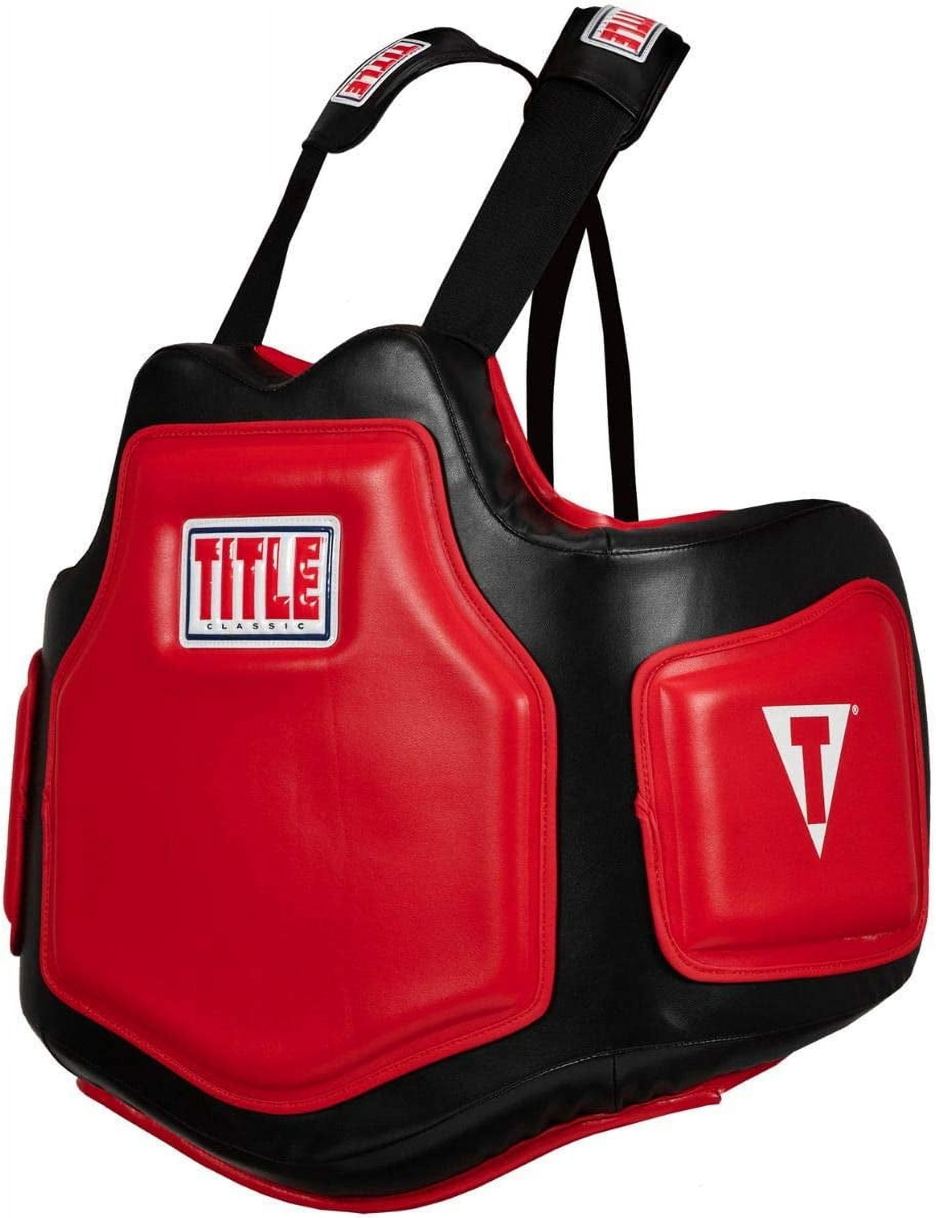 TITLE Boxing Classic Command Body Protector 2.0, Black/Red - Boxing ...