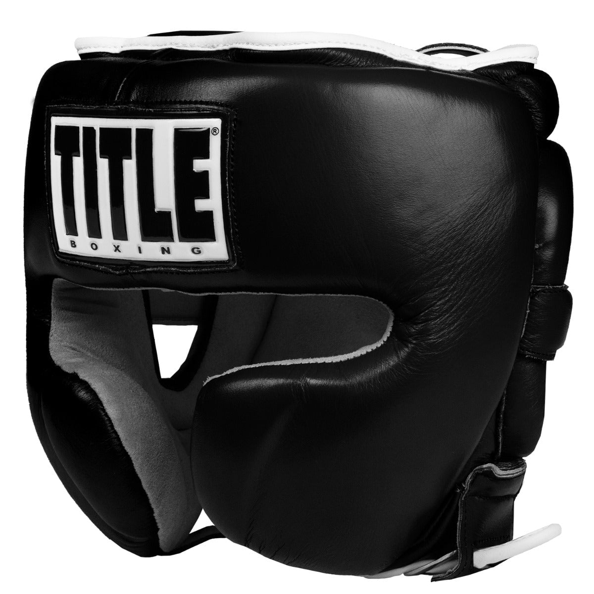 TITLE Boxing Leather Sparring Headgear, Large, Black - Walmart.com
