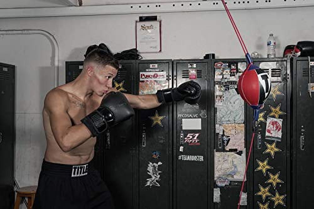 TITLE Boxing Rebounder Double End Bag, Red/Black - Speed Bag for Boxing ...