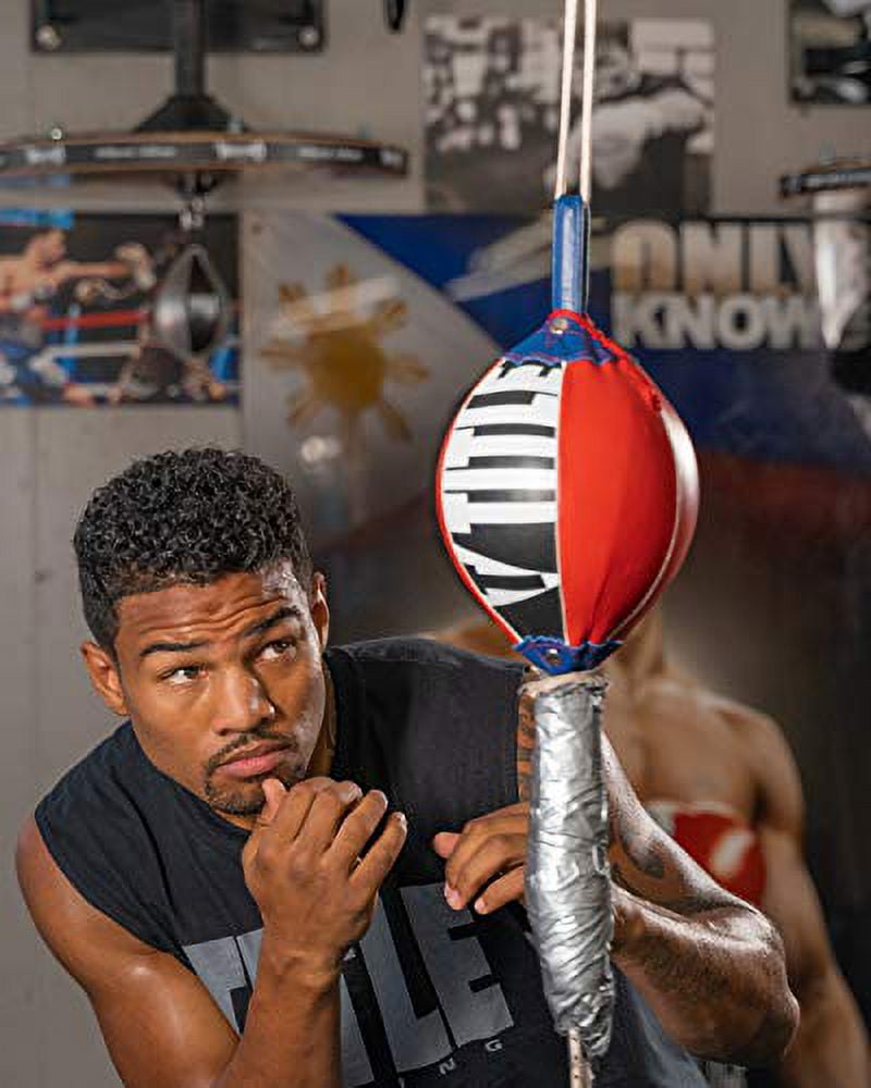 TITLE Boxing Rebounder Double End Bag, Red/Black - Double End Bag ...