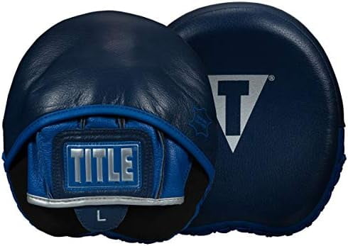 TITLE Boxing Royalty Leather Micro Punch Mitts, Royal/Navy - Boxing ...