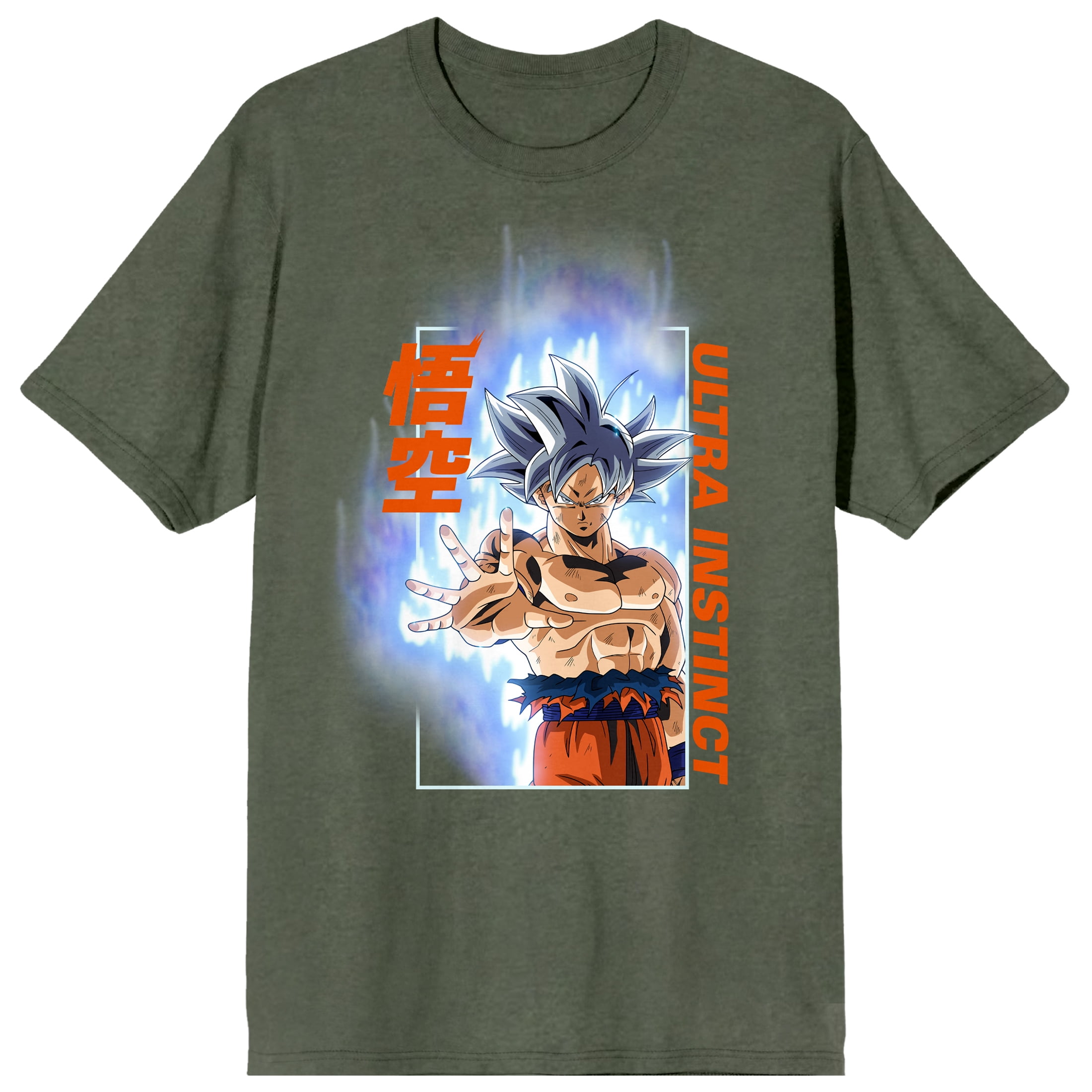 Dragon Ball Super Ultra Instinct Goku Adult Monterrey Heather Crew Neck ...