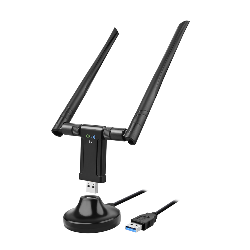 TITOUMI 1900Mbps Wifi Adapter, Dual Band 2.4G/600Mbps+5.8G/1300Mbps,USB ...