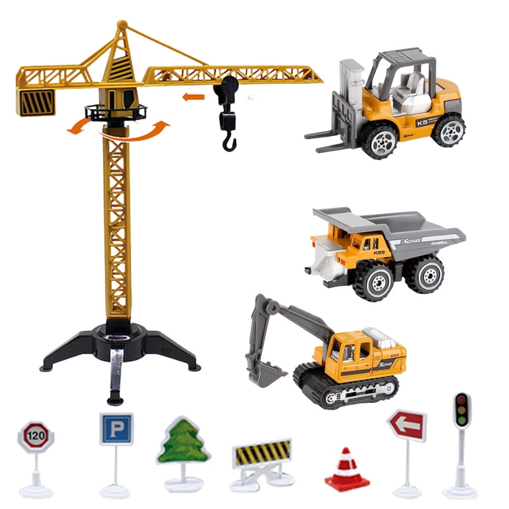 TITOUMI Alloy Engineering Car Model Set, 1:64 Alloy Engineering Vehicle ...