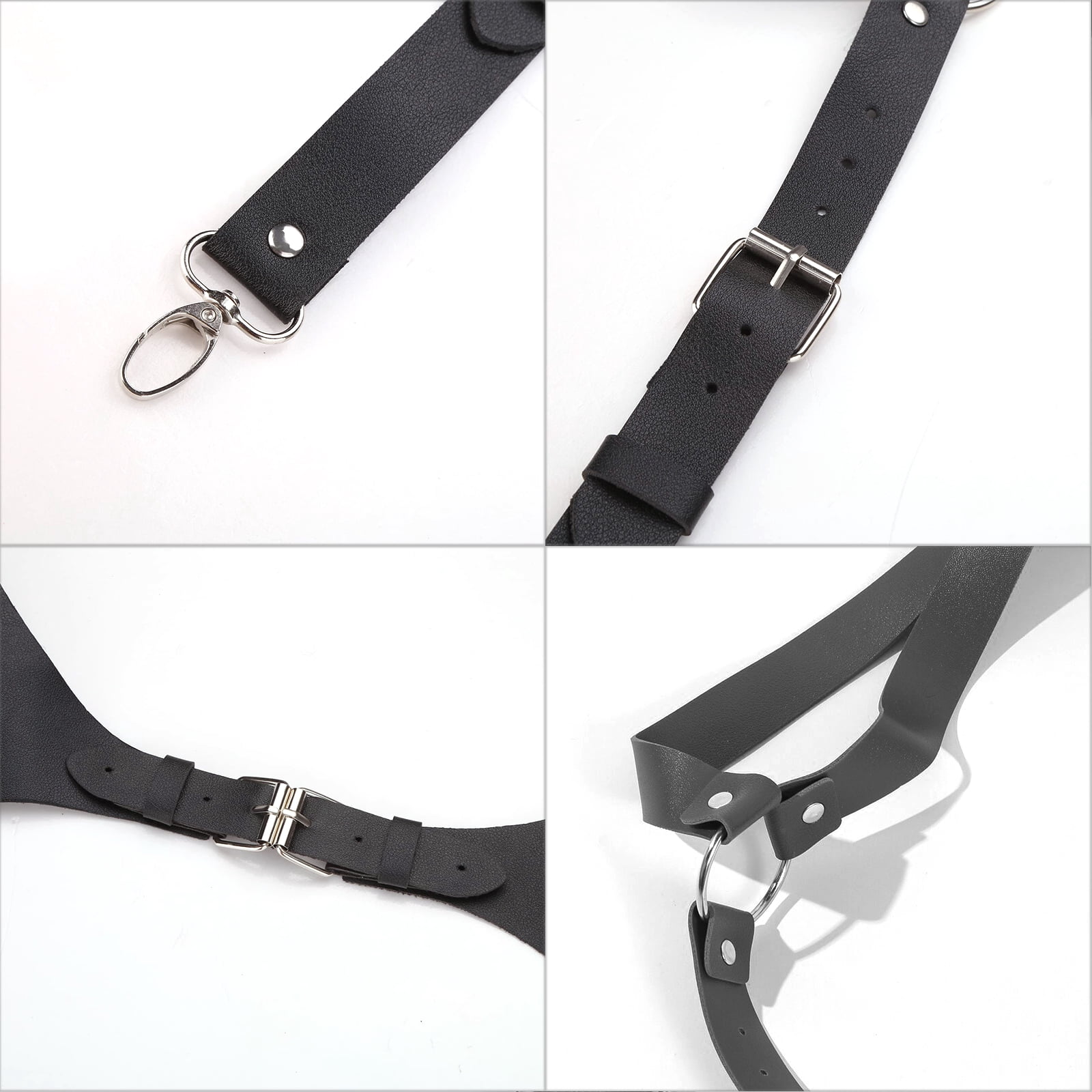TITOUMI Black Men's Leather Suspenders Men's Leather Clothes ...