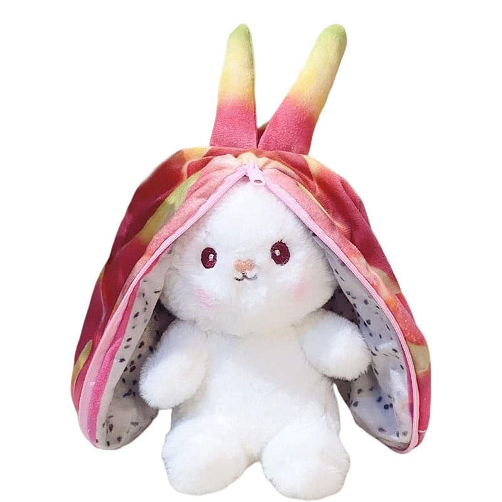 TITOUMI Bunny Stuffed Animals,7 Inches Reversible Kiwi Bunny Plush ...