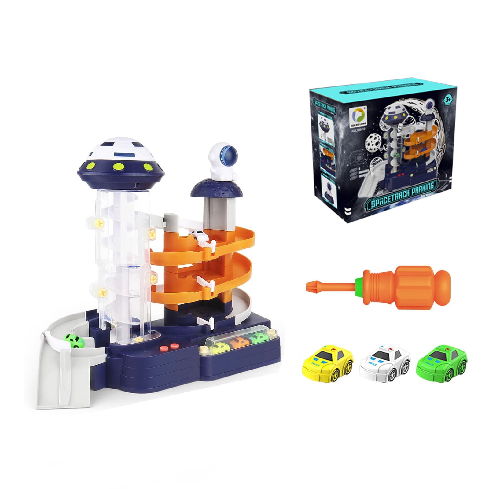 TITOUMI City Ultimate Garage Moving T-Rex Dinosaur Toy Car Track Set ...