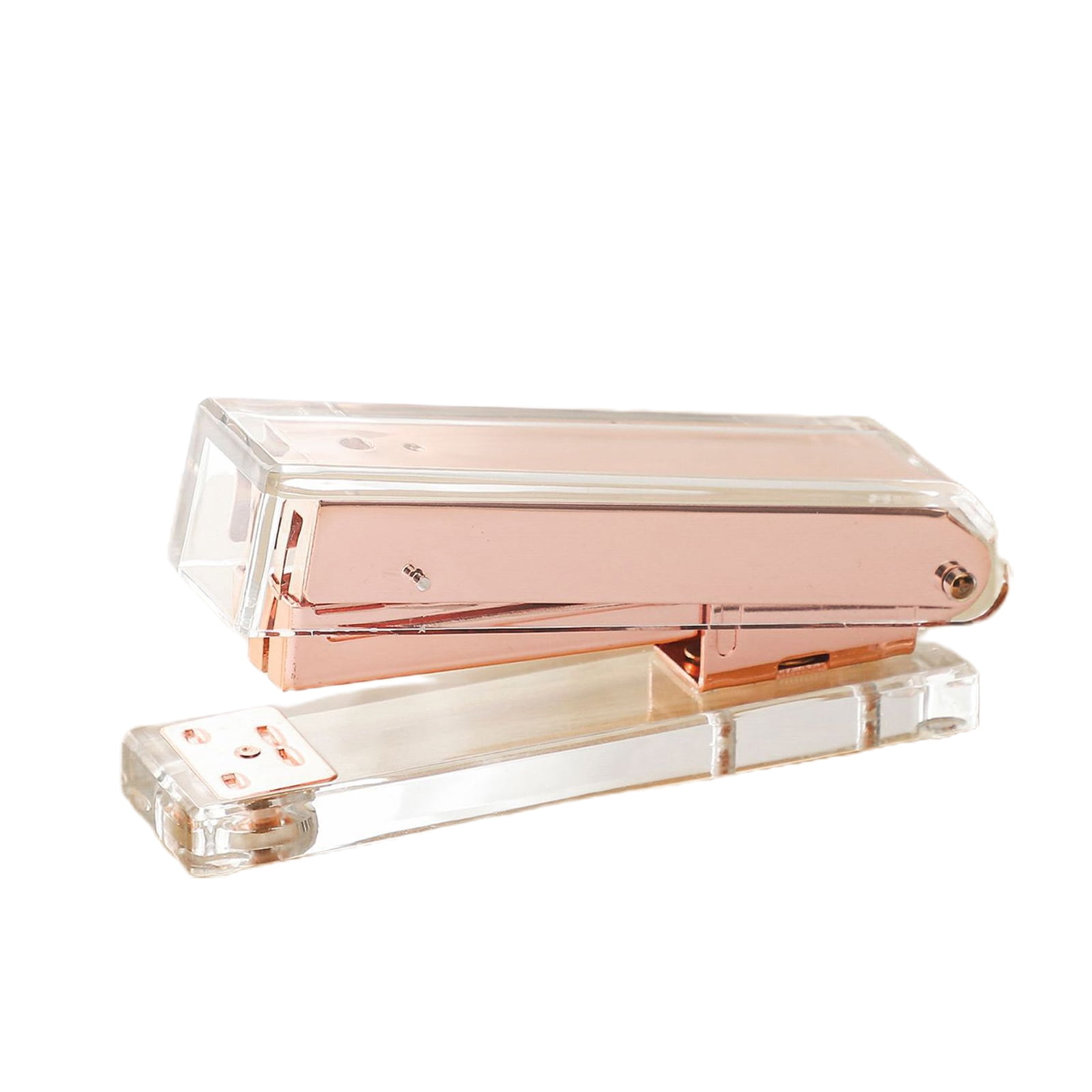 TITOUMI Clear Acrylic Rose Gold Stapler and Tape Dispenser Set, Elevate ...