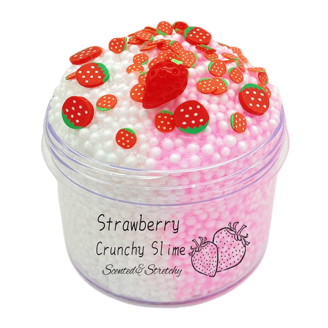 TITOUMI Crunchy Slime, Strawberry Butter Slime Kit for Girls, Super ...