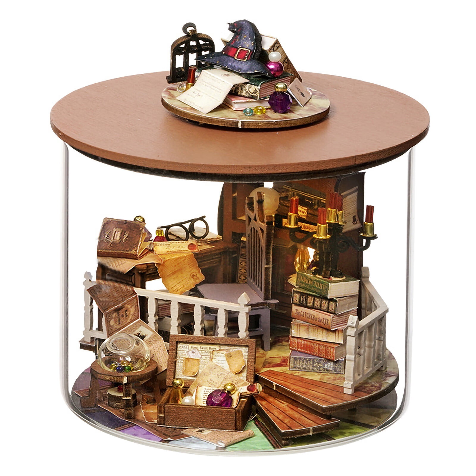 TITOUMI DIY Miniature and Furniture Dollhouse Kit,Mini 3D Wooden Doll ...