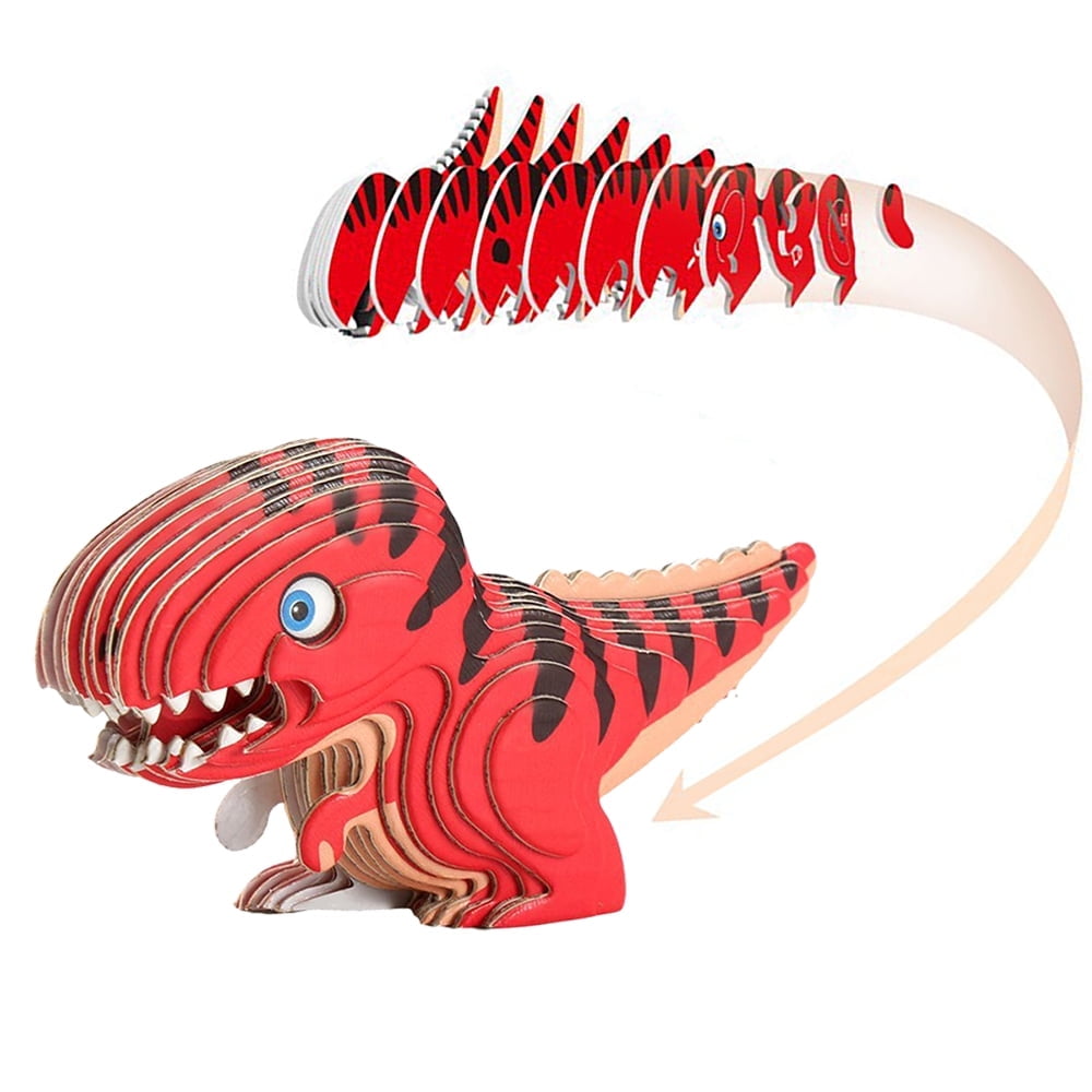 TITOUMI Dinosaur 3D Paper Puzzle For Kids Educational Montessori Toys ...