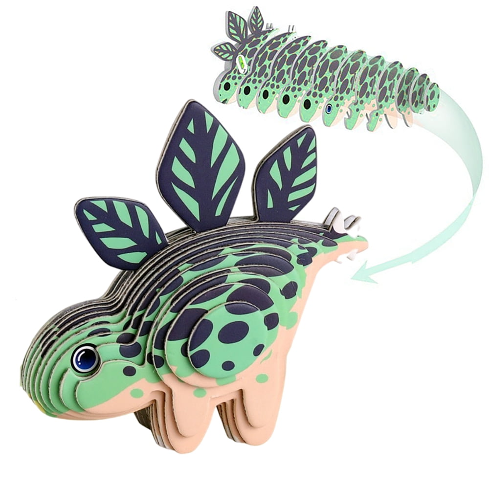 TITOUMI Dinosaur 3D Paper Puzzle For Kids Educational Montessori Toys ...