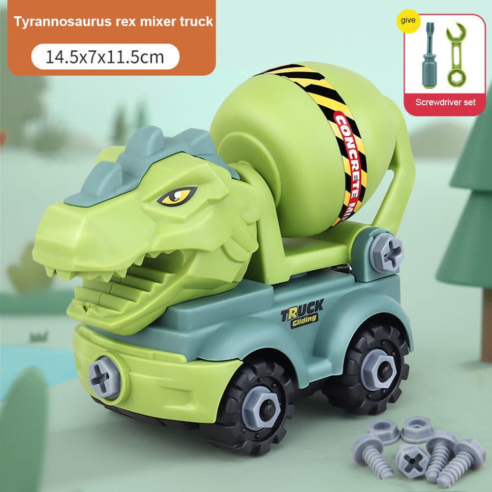 TITOUMI Disassemble The Dinosaur Engineering Car Toys, Boy'S ...