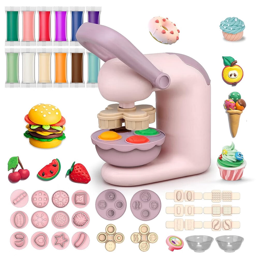 TITOUMI Diy Colourful Clay Pasta Machine, Kid Pretend Play Simulation ...