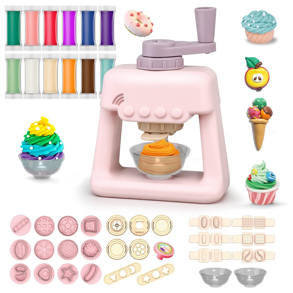 TITOUMI Diy Colourful Clay Pasta Machine, Kid Pretend Play Simulation ...