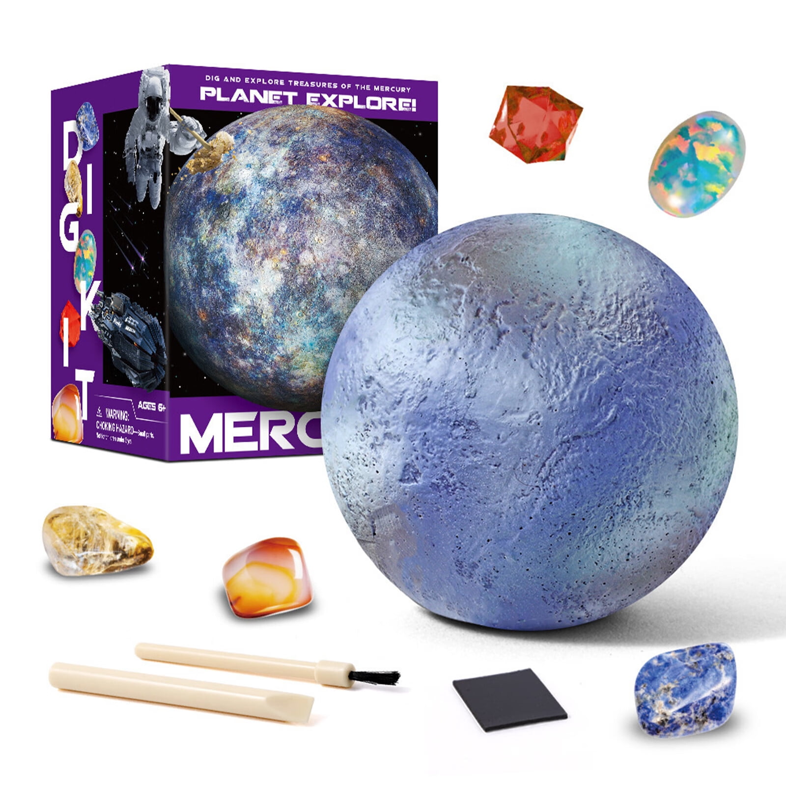 TITOUMI Gemstone Dig Kit, Solar System Space Toys Excavate Gems from ...