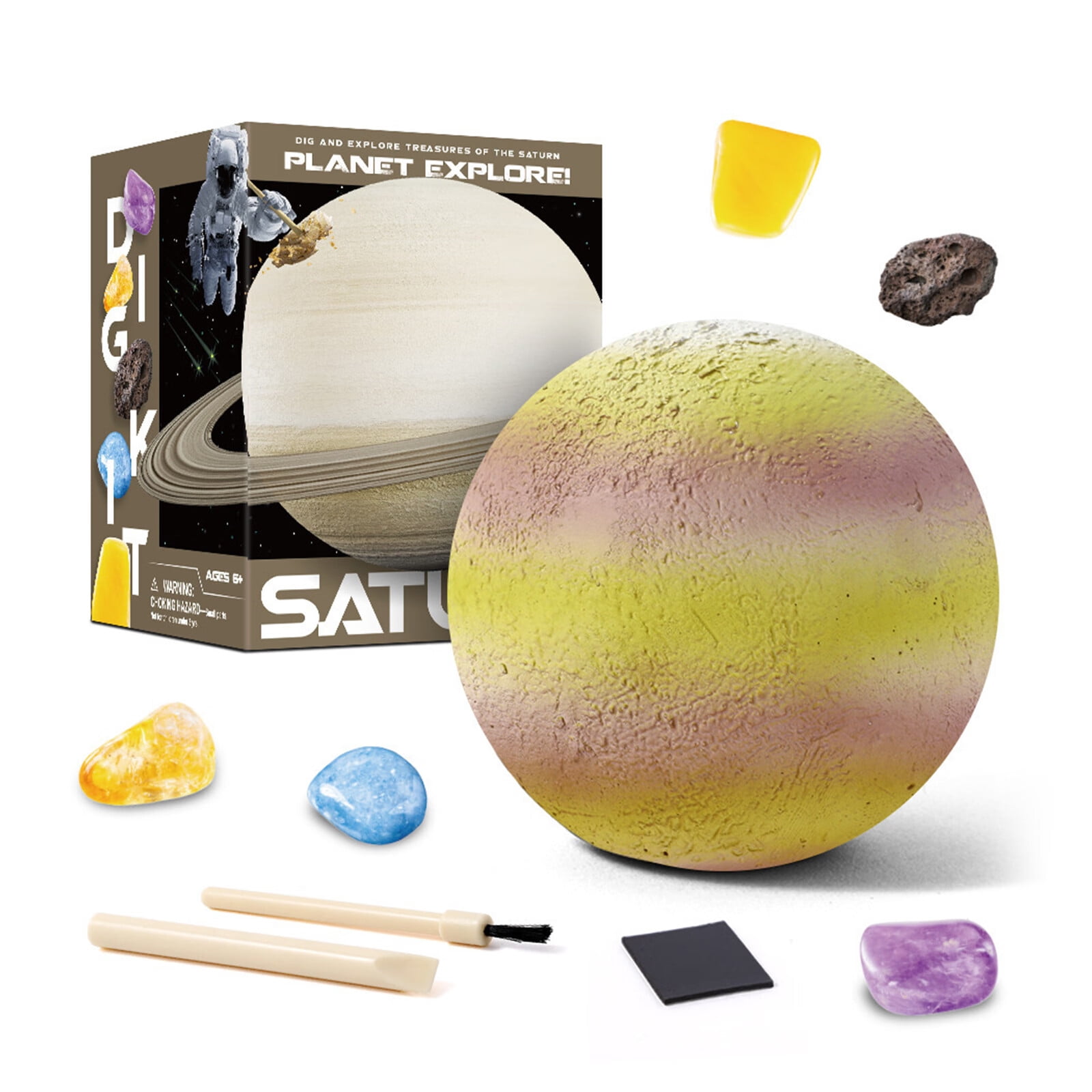 TITOUMI Gemstone Dig Kit, Solar System Space Toys Excavate Gems from ...