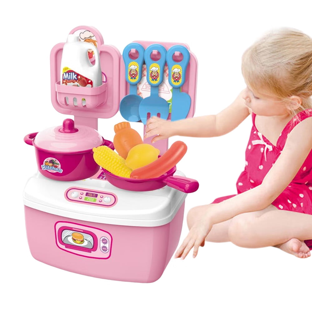 TITOUMI Kids Kitchen Play Set, Storage Box Toys, Diy Play House Set Toy ...