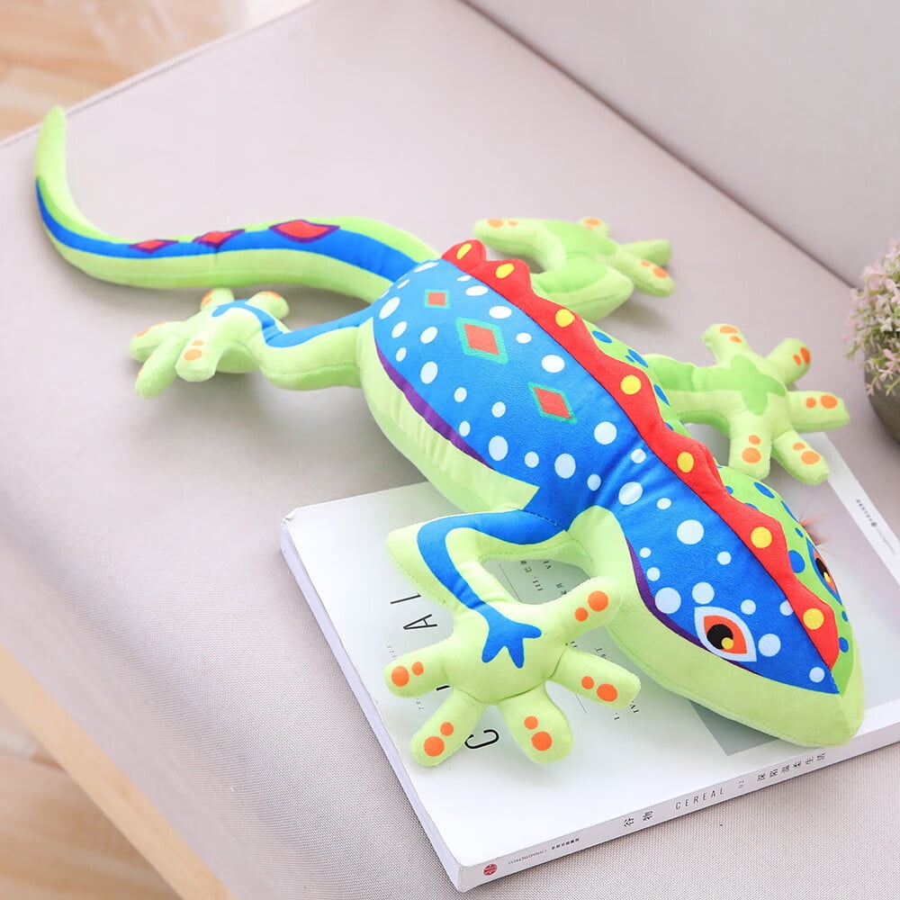 TITOUMI Lizard Stuffed Animal, 3D Gecko Doll Plush Toy, Lizard Doll ...