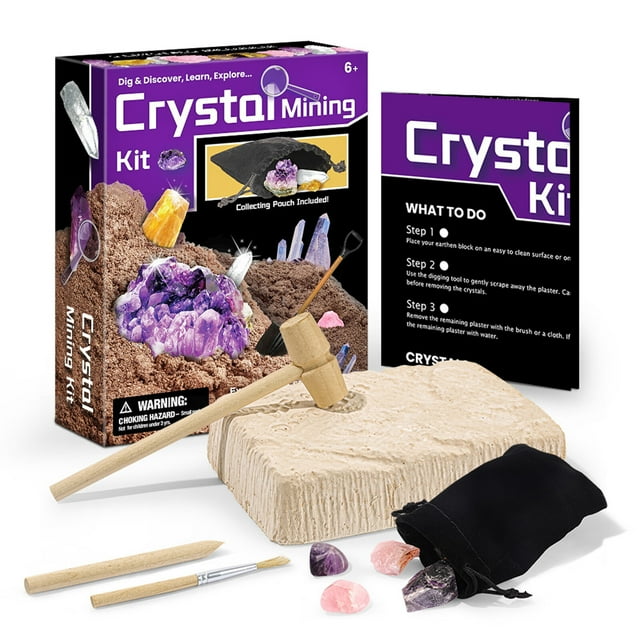 TITOUMI Mega Fossils and Gemstones Dig Kit - Dig Real Fossils and Gems ...
