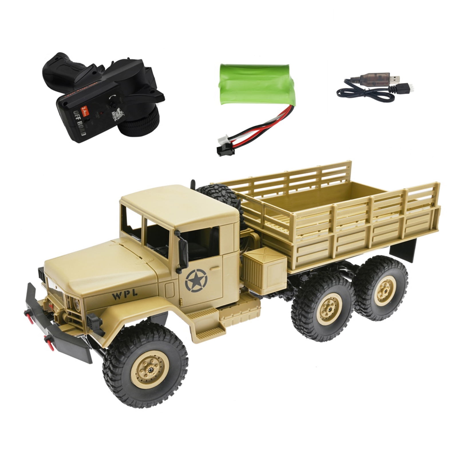 TITOUMI Military Off-Road Rc Trucks, 1:16 Scale 6WD 2.4Ghz Remote ...