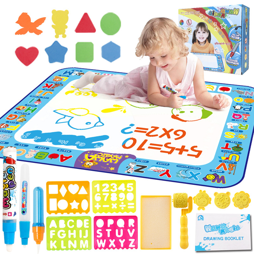 TITOUMI Water Drawing Mat with Water Pens 40 x 30 inch Large Water ...