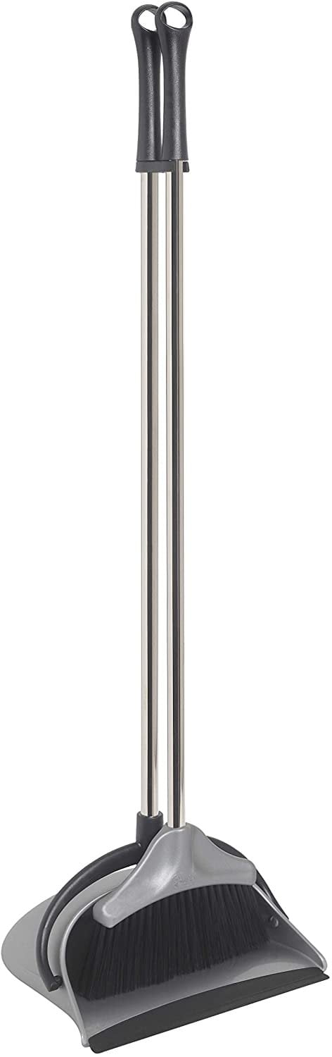 TIVIT Folding Dustpan Upright Sweep Set - Broom and Foldable & Upright ...