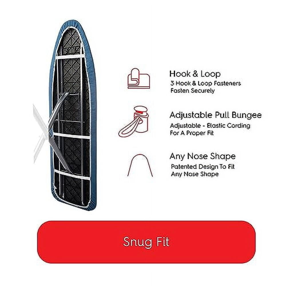 TIVIT Ironing Board Cover 18 x 49, Performance Grade Titanium Coated ...