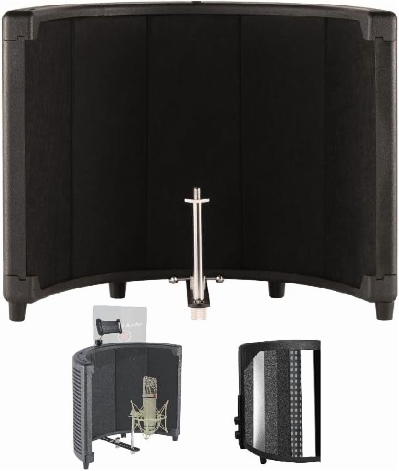 TIWA New Microphone Isolation Shield Vocal Studio Recording Booth With ...