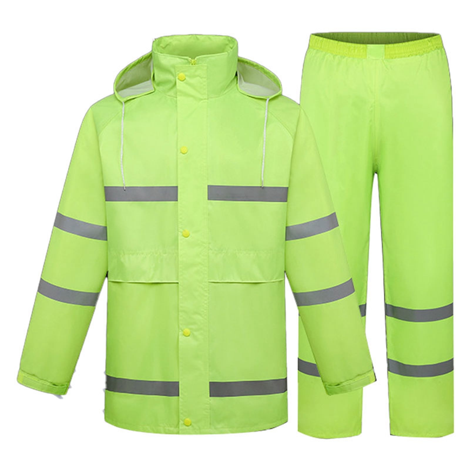 TIWEKE Rain Suits for Men Waterproof High Visibility Reflective Heavy ...
