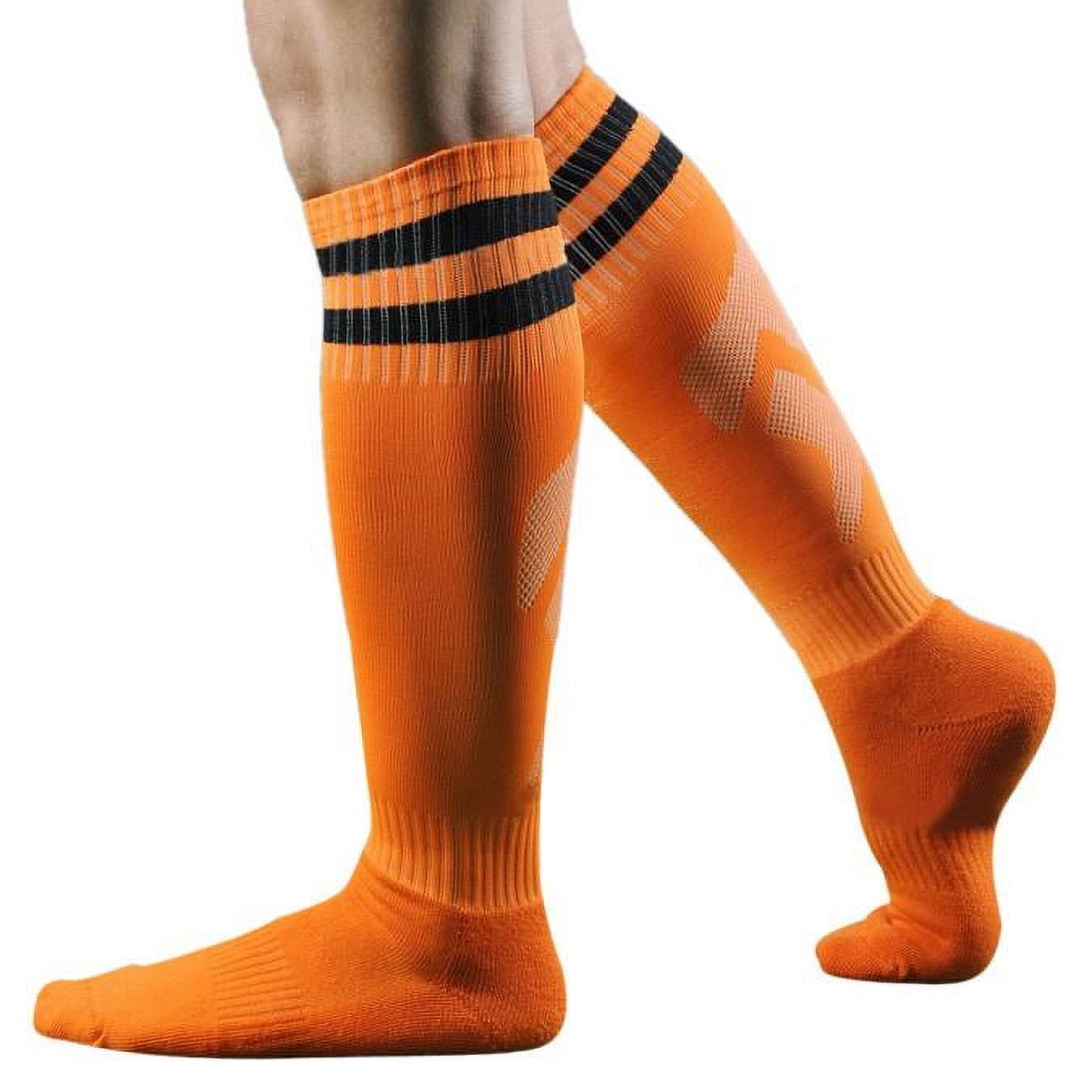 TIWEKE Striped Tube Socks for Men School Tube Socks Cotton Athletic ...