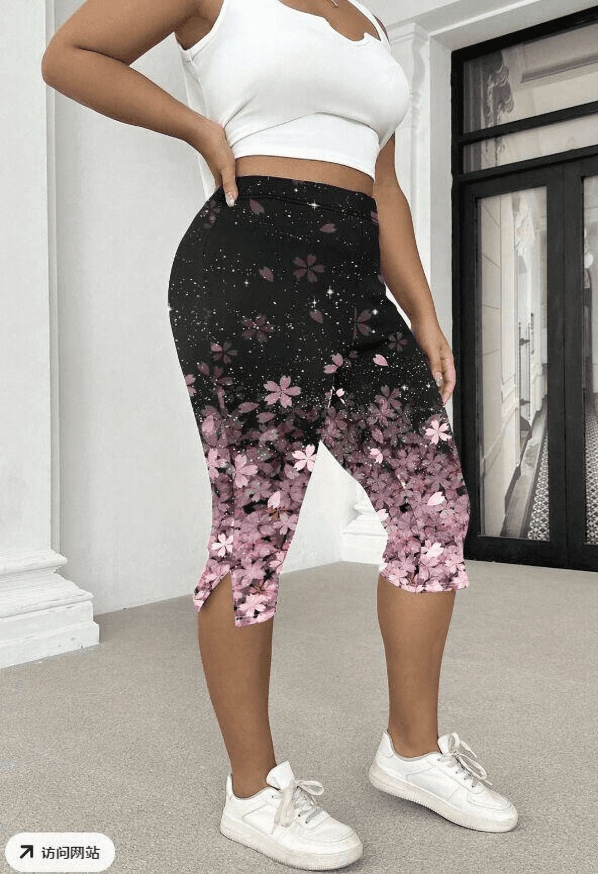 TIYOMI Women's Plus Size Pants Full Length 3X Ankle Leggings Stretchy ...