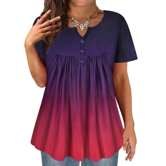 FRSASU Women's Clothing Trendy Short Sleeve Summer Tops Dressy Casual ...