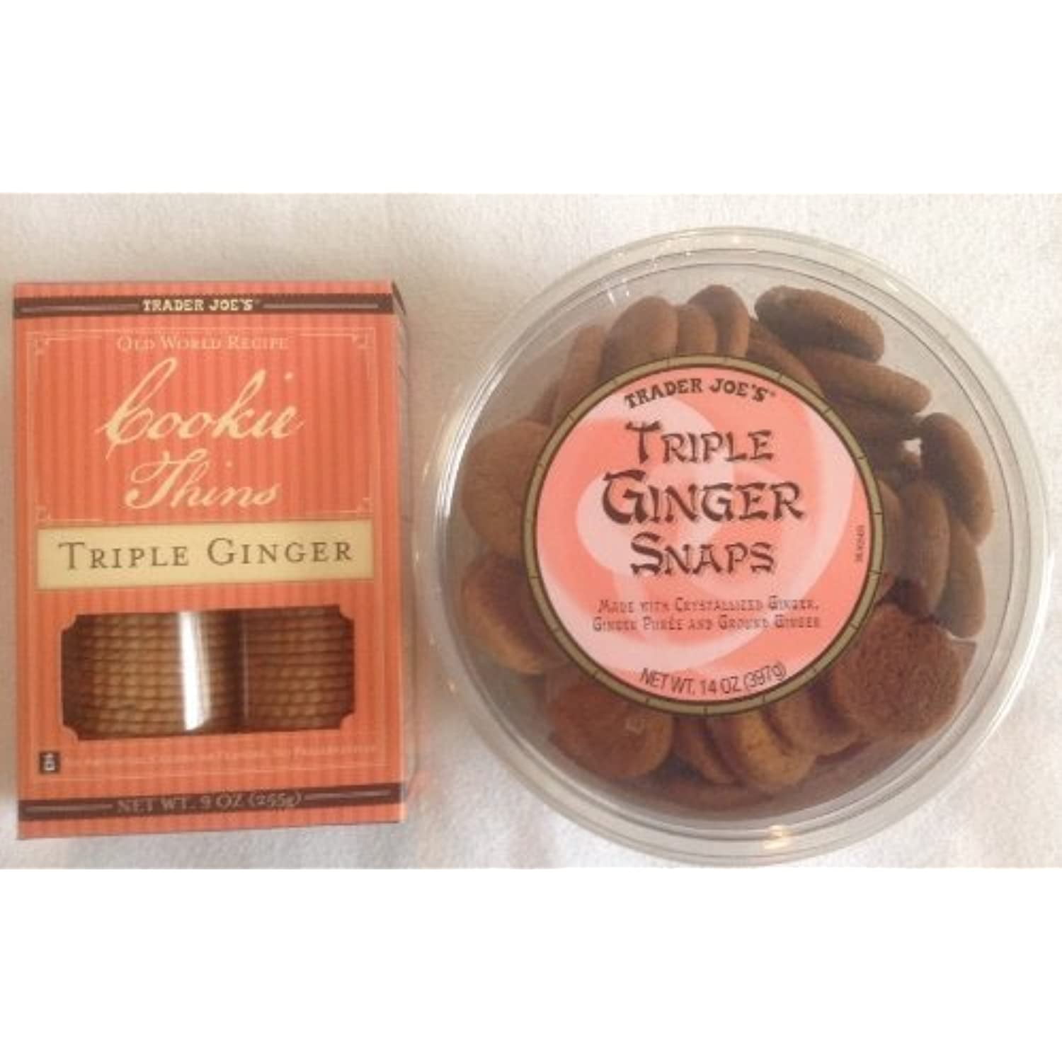 TJ - 1 Pack Of Triple Ginger Snaps & 1 Pack Of Cookie Thins Triple ...